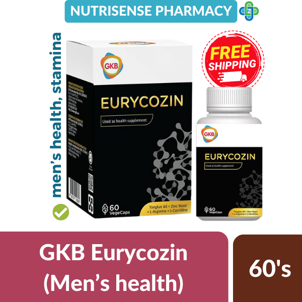 [FREE SHIPPING] GKB Eurycozin VegeCaps 60's [Men's Health & Stamina] | Shopee Malaysia