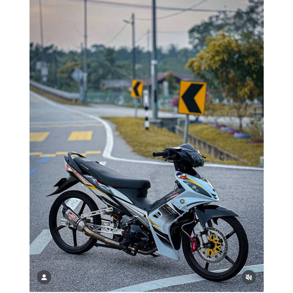 COVERSET BODYSET YAMAHA LC LC135 V1 EXCITER RC WHITE PUTIH STRIPE TANAM ...