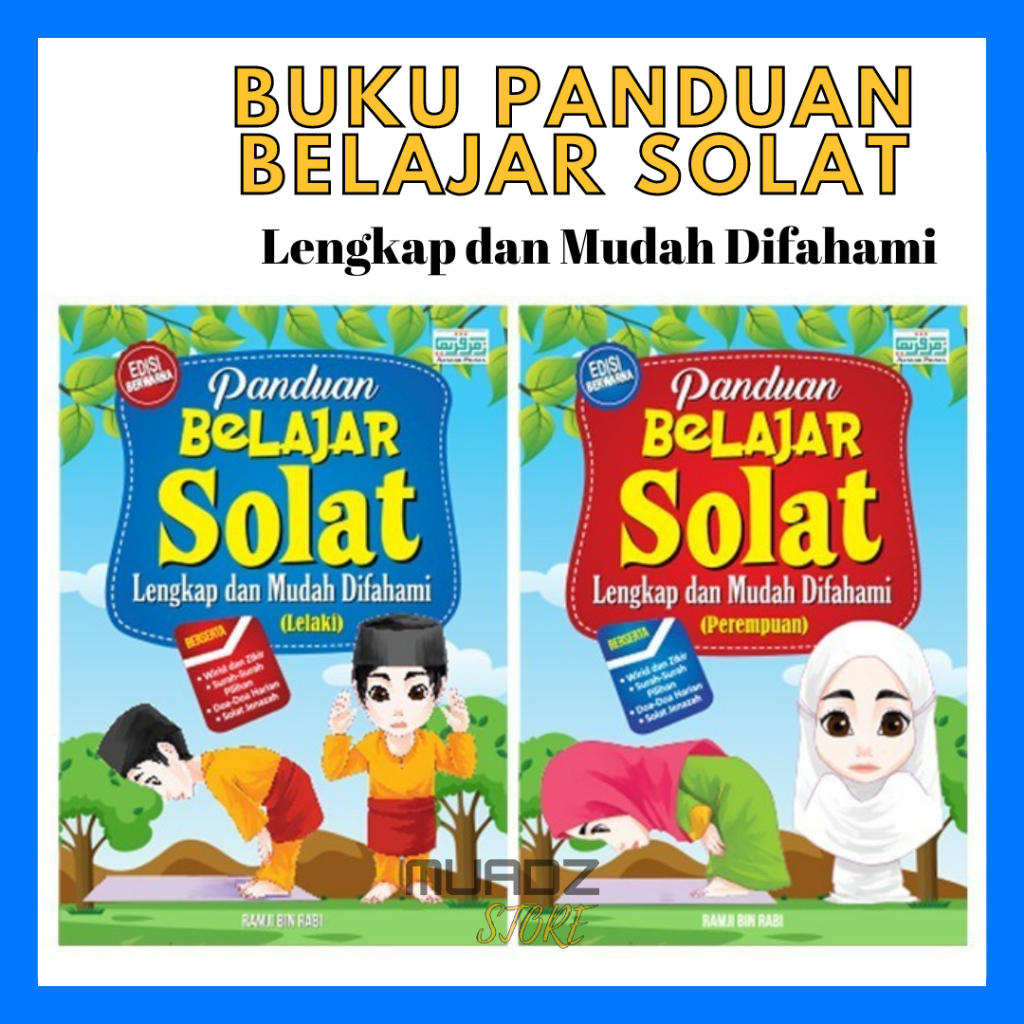 Buku Panduan Belajar Solat Lengkap dan Mudah Difahami Lelaki dan ...