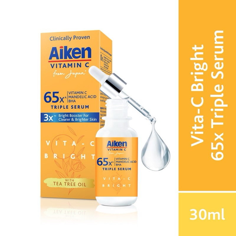 Aiken Vita-C Brightening Serum 30ml | 65X Vitamin C | Brighten Skin ...