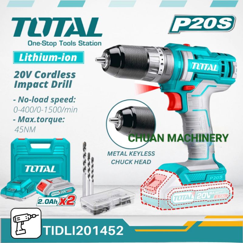 (Ready Stock) 100%Original TOTAL TIDLI201452 P20S 20V Li-ion Impact ...