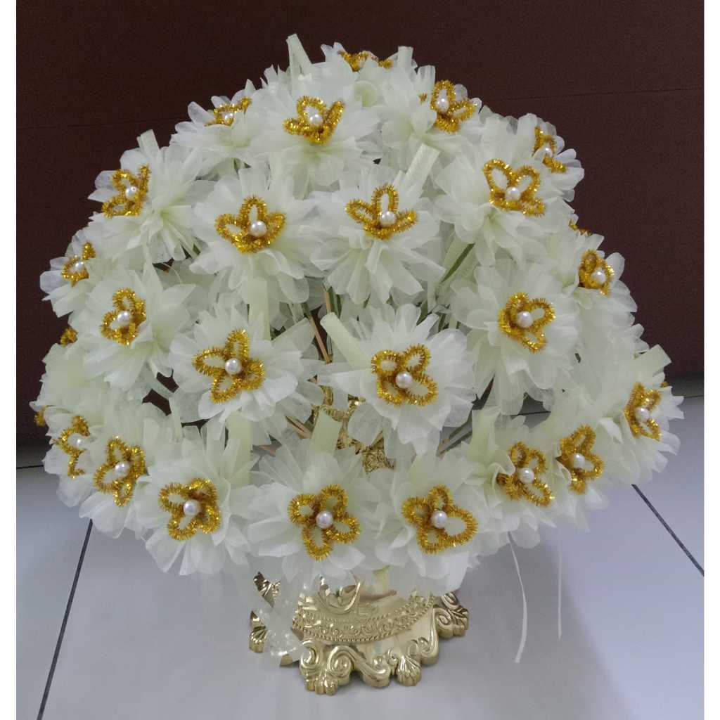 PREMIUM Fast Shipping Bunga Telur tm cream 50pcs / Egg Flowers tm 50pcs ...