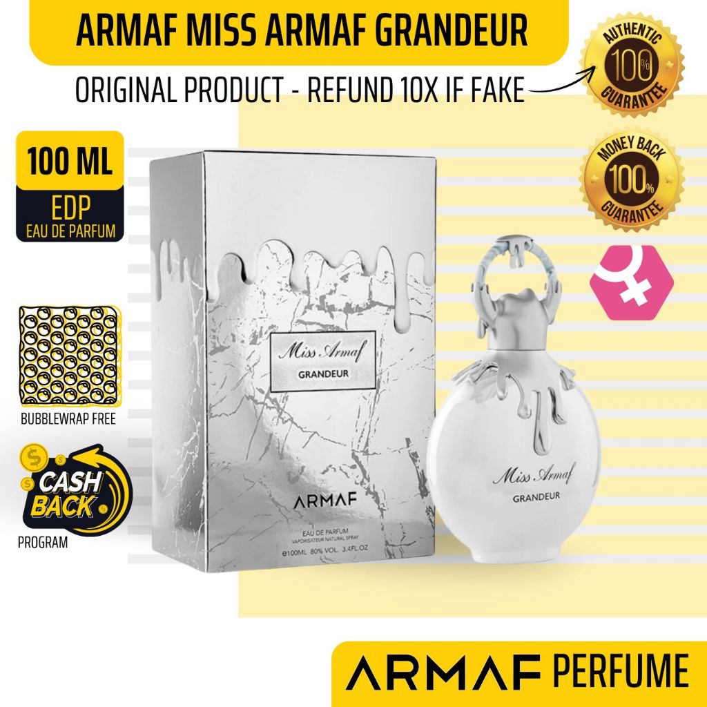 ARMAF Miss Armaf Grandeur 100ML for Women EDP Eau de Parfum Authentic ...