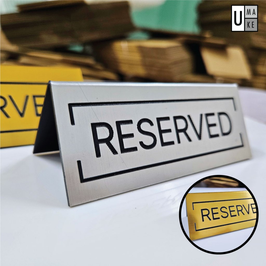 Reserved Sign Restaurant laser engrave Table Sign/ acrylic Table Sign ...
