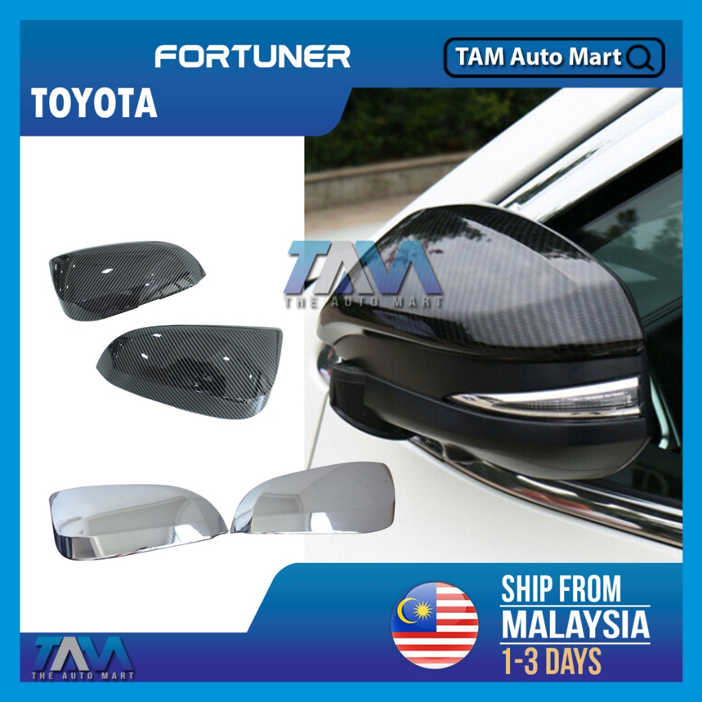 Toyota Fortuner Side Mirror Chrome Cover Side Door Mirror Rearview ...