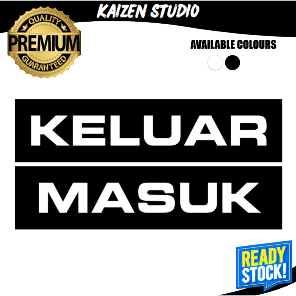KAIZEN STUDIO Keluar Masuk Restoran Kedai Makan Pintu Cermin Mirror ...