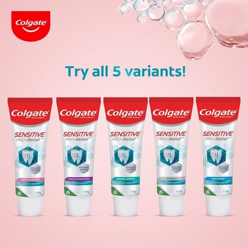Colgate Sensitive Pro-Relief Original/Whitening/Complete Protection ...