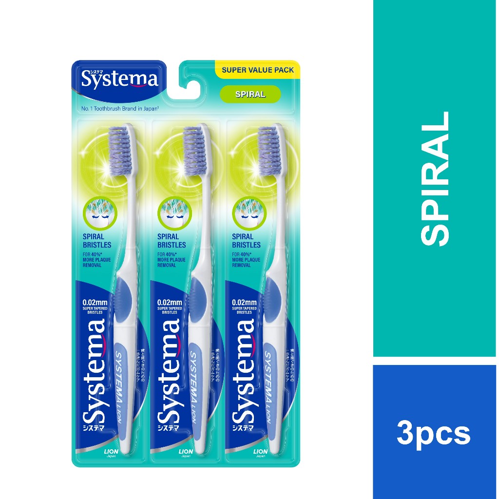 Systema Toothbrush Super Value Pack 3s Spiral | Shopee Malaysia