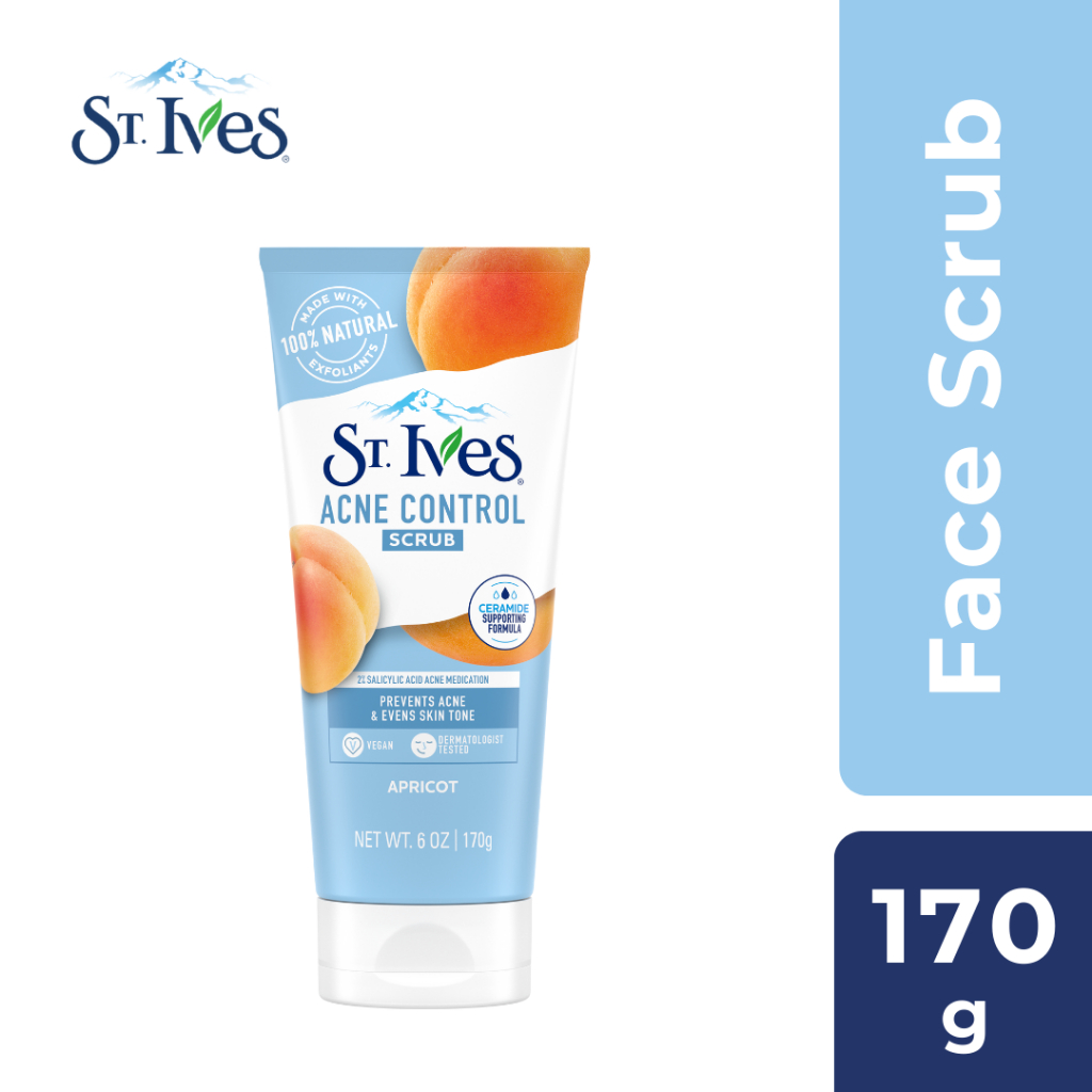 St. Ives Acne Control Apricot Scrub (170g) | Shopee Malaysia