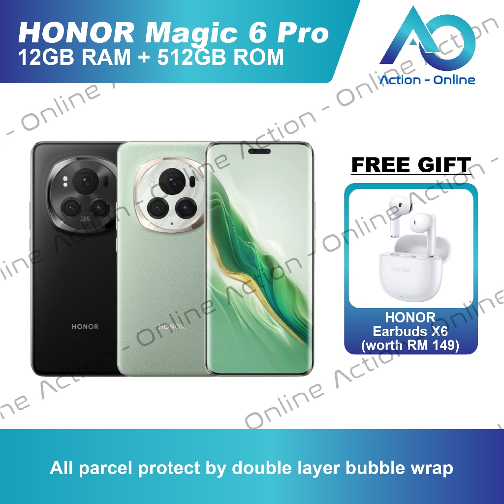 Honor Magic 6 Pro 5G Smartphone (12GB RAM + 512GB ROM) Warranty by Honor Malaysia | Shopee Malaysia