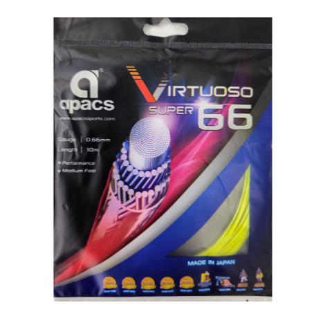 APACS VIRTUOSO SUPER 66 BADMINTON RACKET STRING | Shopee Malaysia
