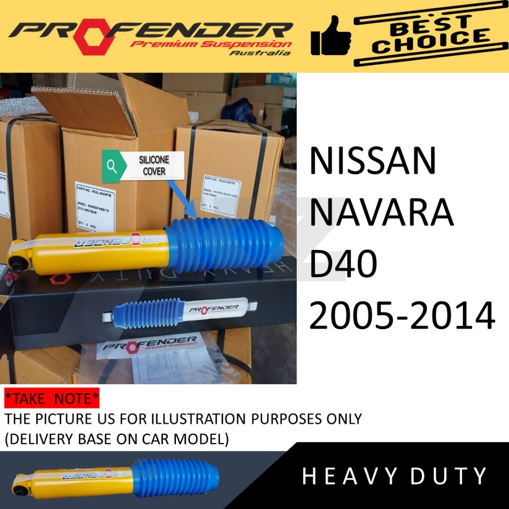 PROFENDER ABSORBER 100% HEAVY DUTY - NISSAN NAVARA D40 (2005-2014 ...