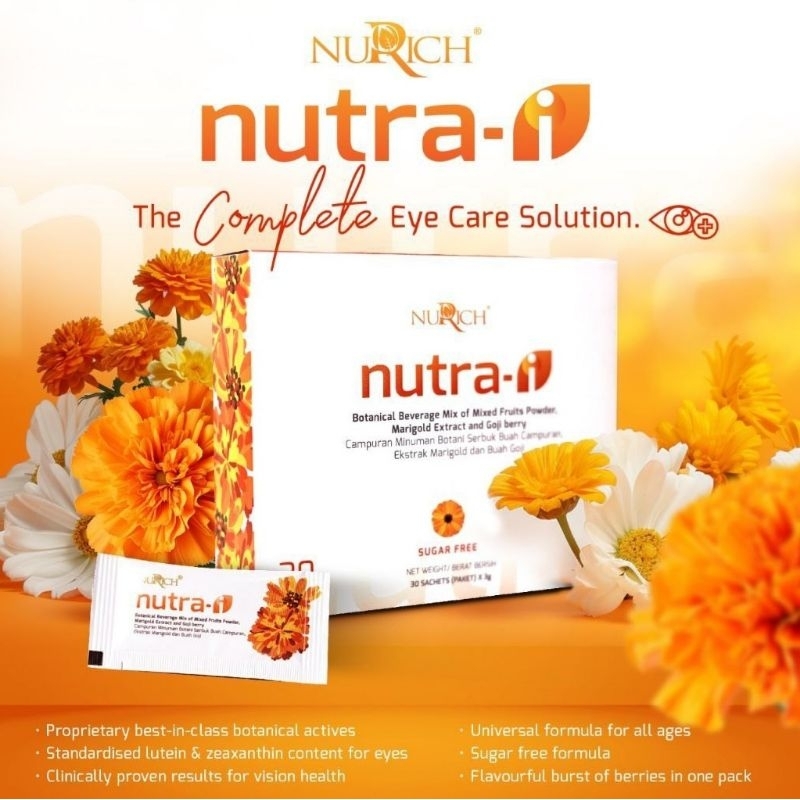 Nurich Nutra-i 1 box = 30 sticks eye care supplement penjagaan mata ...