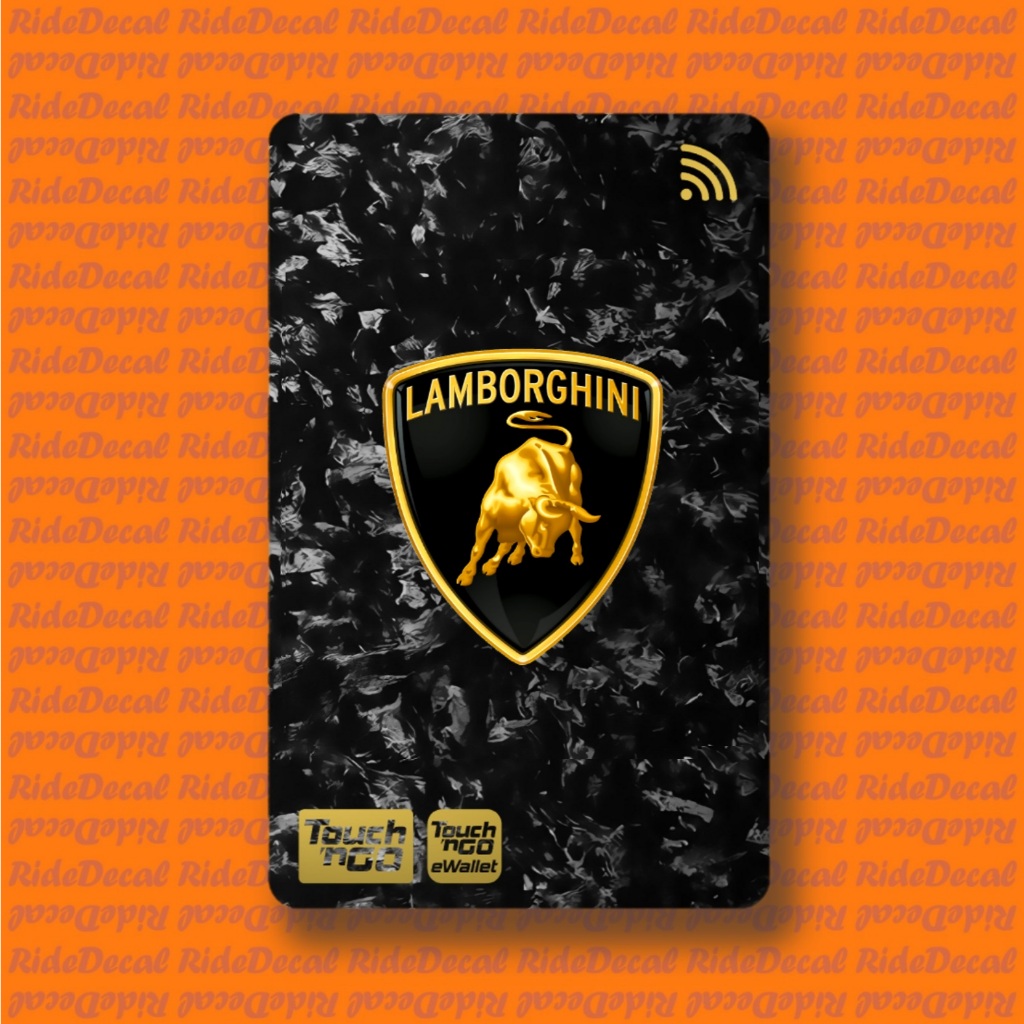 Forged Carbon SUPERCAR STICKER FOR T*G TNG Card TOUCH N GO NFC Card ...