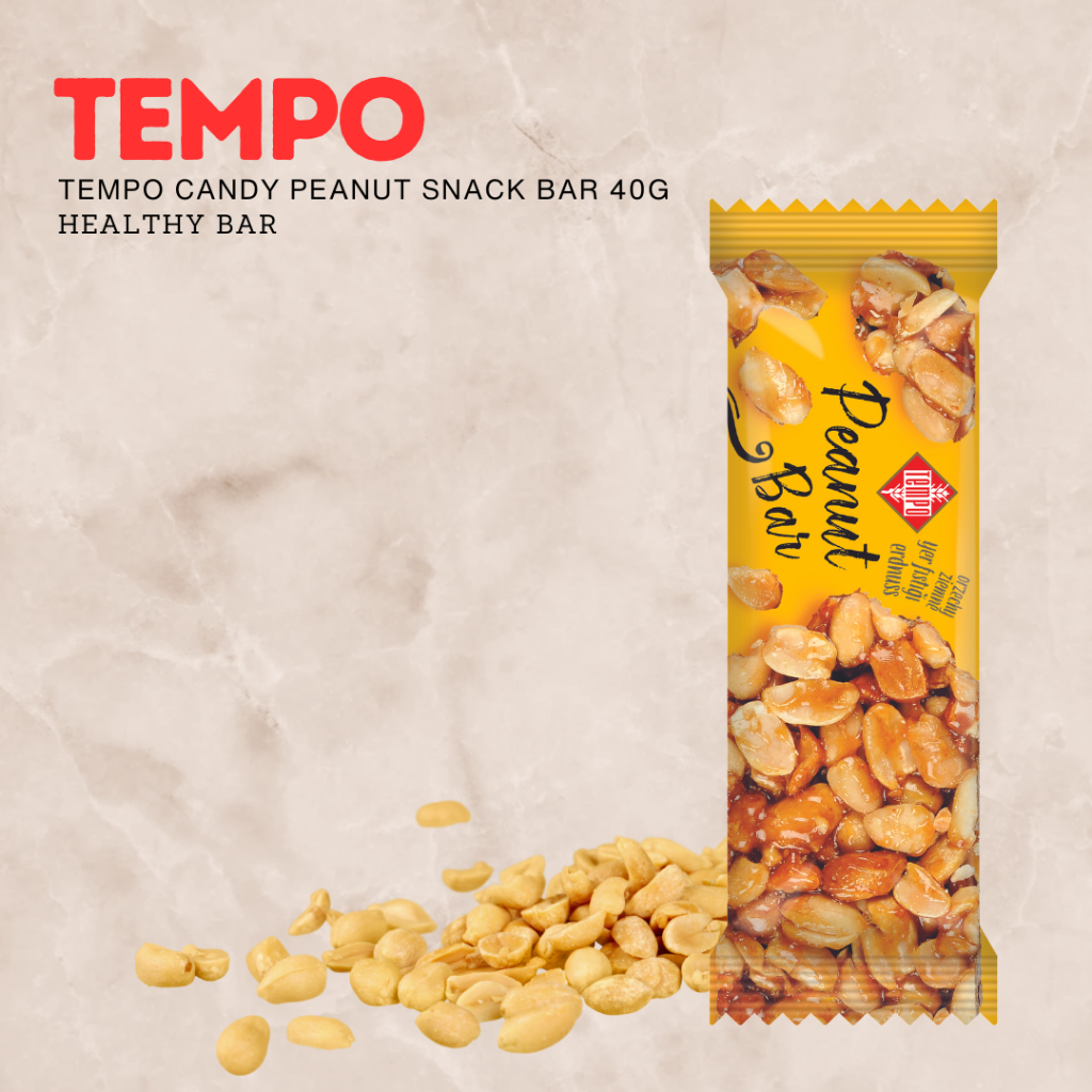 TEMPO CANDY Peanut Snack Bar 40g - Healthy bar - Gluten free import ...