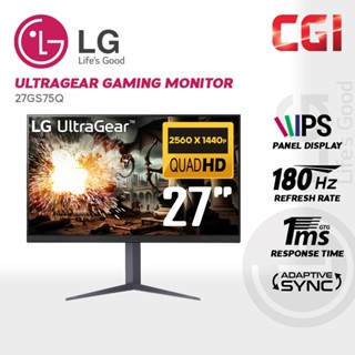 LG 27" 27GS75Q IPS QHD 180Hz 1ms HDR10 NVIDIA G-SYNC & AMD FreeSync ...