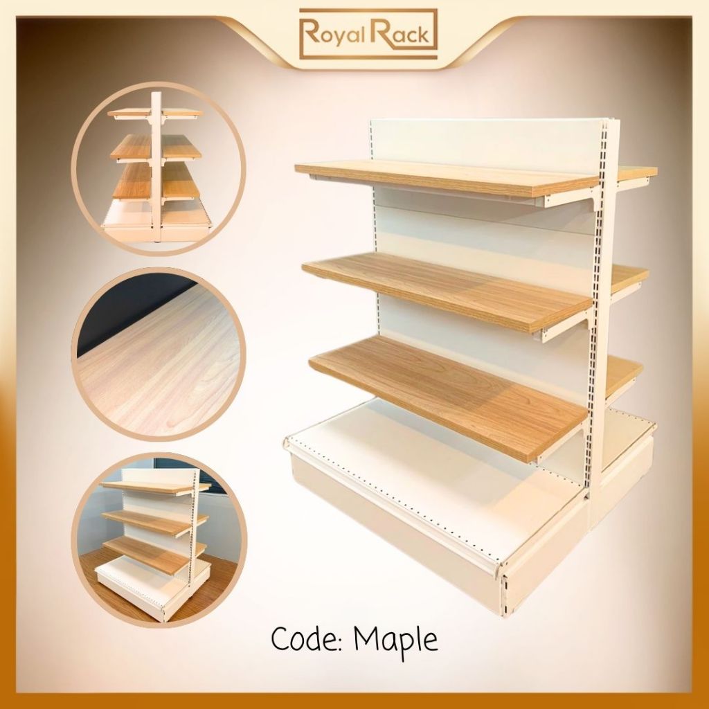 RoyalRack 【Free Shipping】 Island Gondola 2.0 Metal Melamine Board Back ...