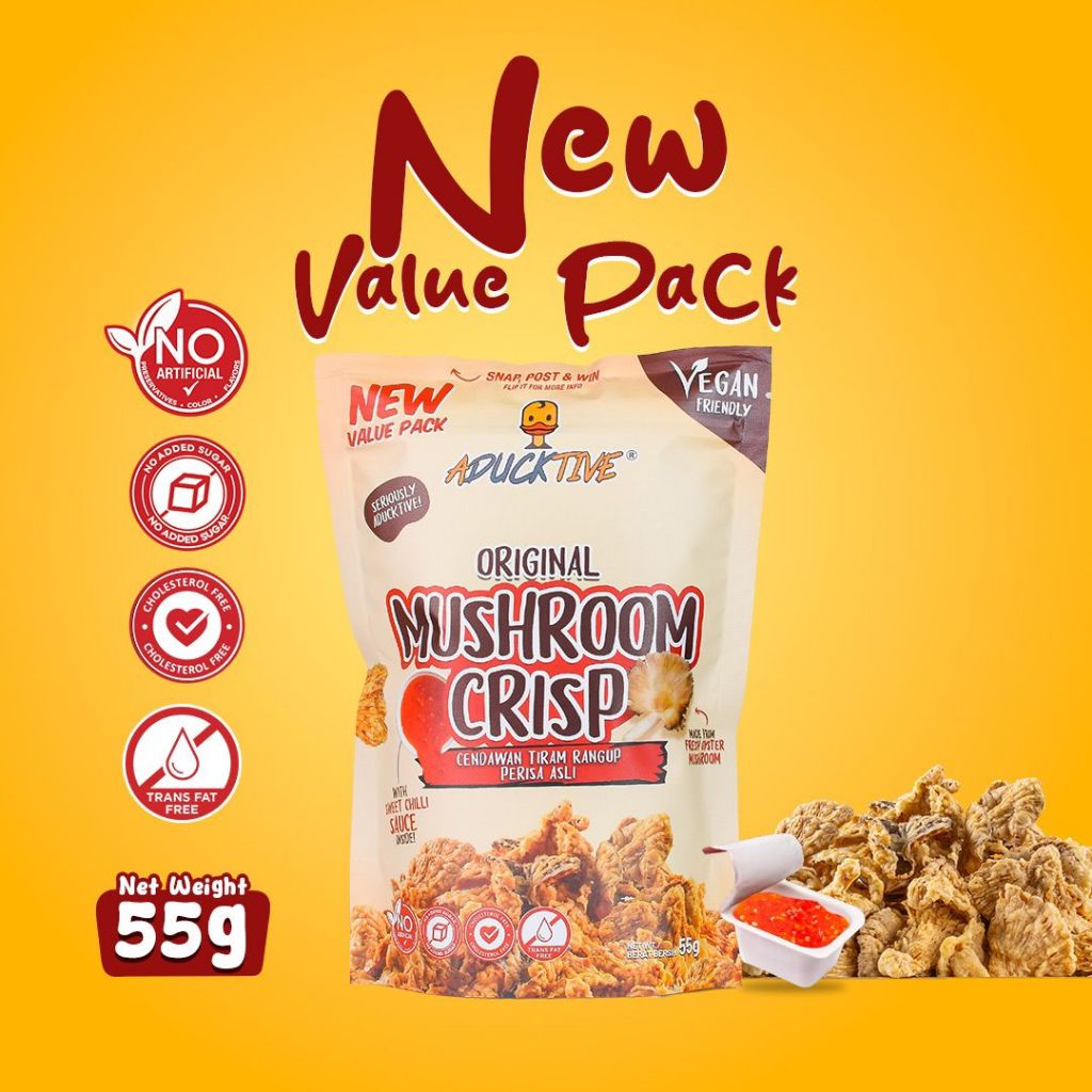 Value Pack Aducktive Salted Egg Cornflakes / Mini Roll / Mushroom Crisp ...