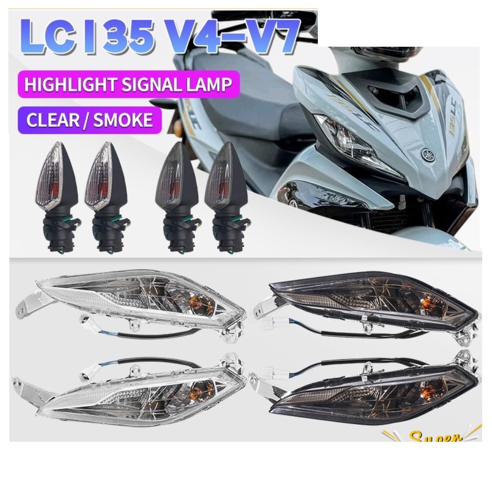 YAMAHA LC135 V4 V5 V6 V7 135LC LC 135 FRONT SIGNAL REAR SIGNAL LAMPU DEPAN BELAKANG SET LED ...