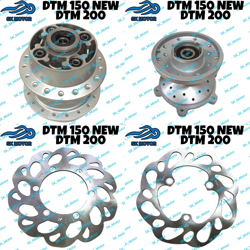 Demak DTM 150 NEW / DTM 200 Original Front Rear Wheel Hub Brake Disc ...