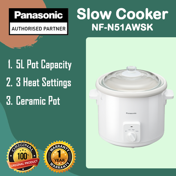PANASONIC NF-N51A 5.0L SLOW COOKER NF-N51AWSK | Shopee Malaysia