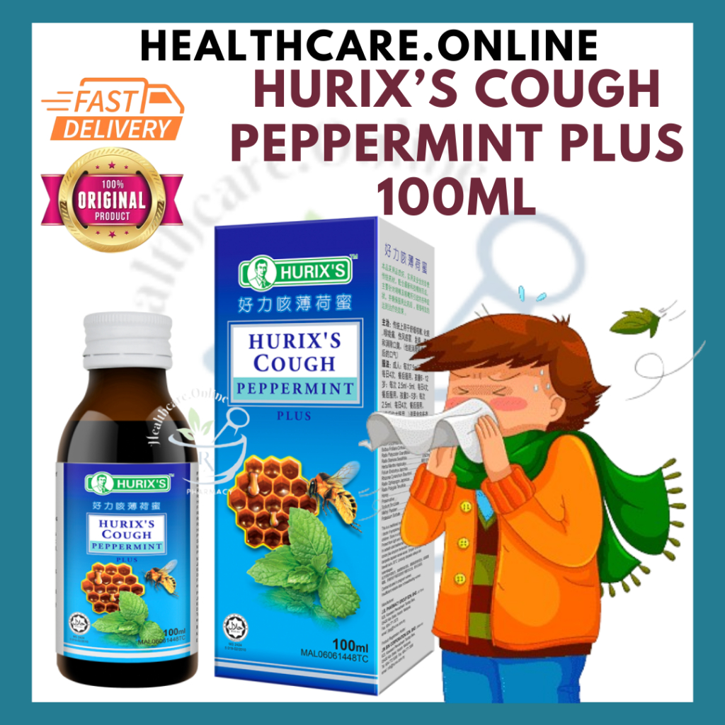 HURIX'S COUGH PEPPERMINT PLUS 100 ML | Shopee Malaysia