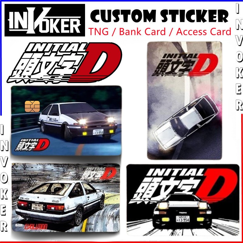INITIAL D - Touch n Go Card Sticker Cover / TNG CARD Sticker / Bank ...