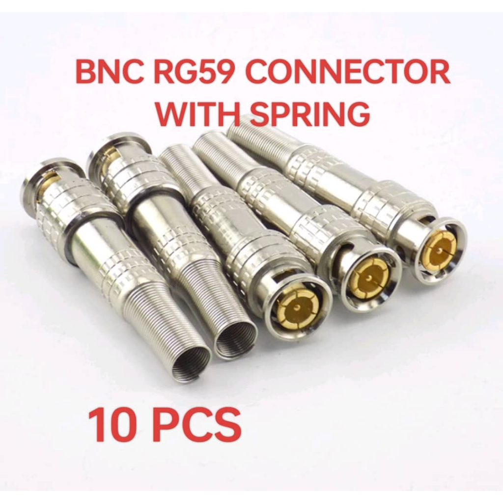 BNC RG59 CONNECTOR WITH SPRING(B) | Shopee Malaysia
