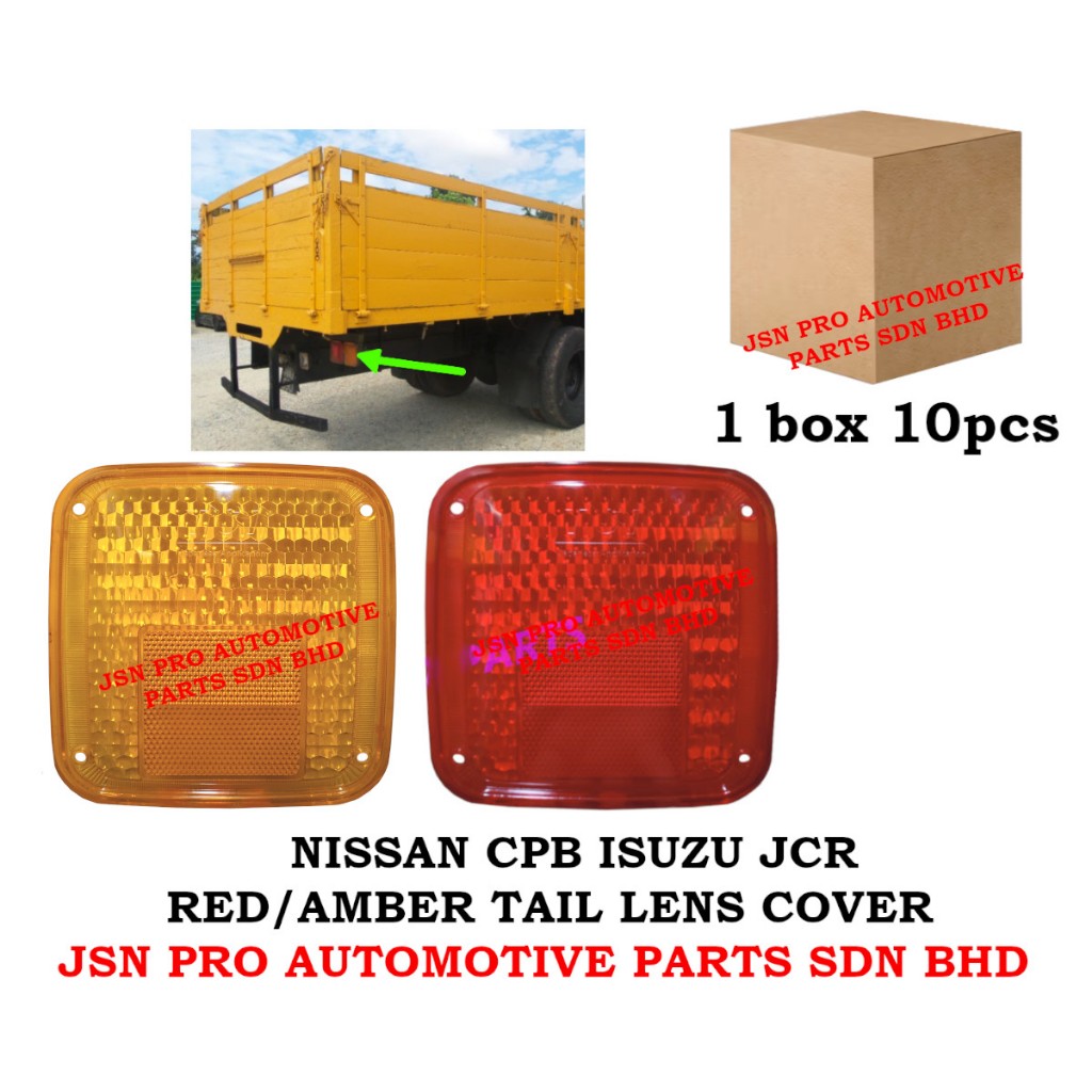 J101S01 NISSAN CPB ISUZU JCR TAIL LENS/ TAIL LAMP COVER (RED)/(YELLOW ...