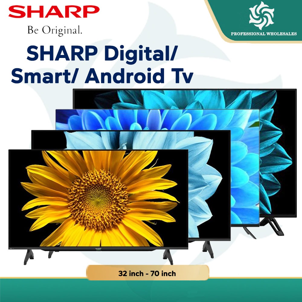 【LOWEST PRICE】Sharp TV 32"/ 42"/ 50"/ 55"/ 60" /65" /75"Google Android ...