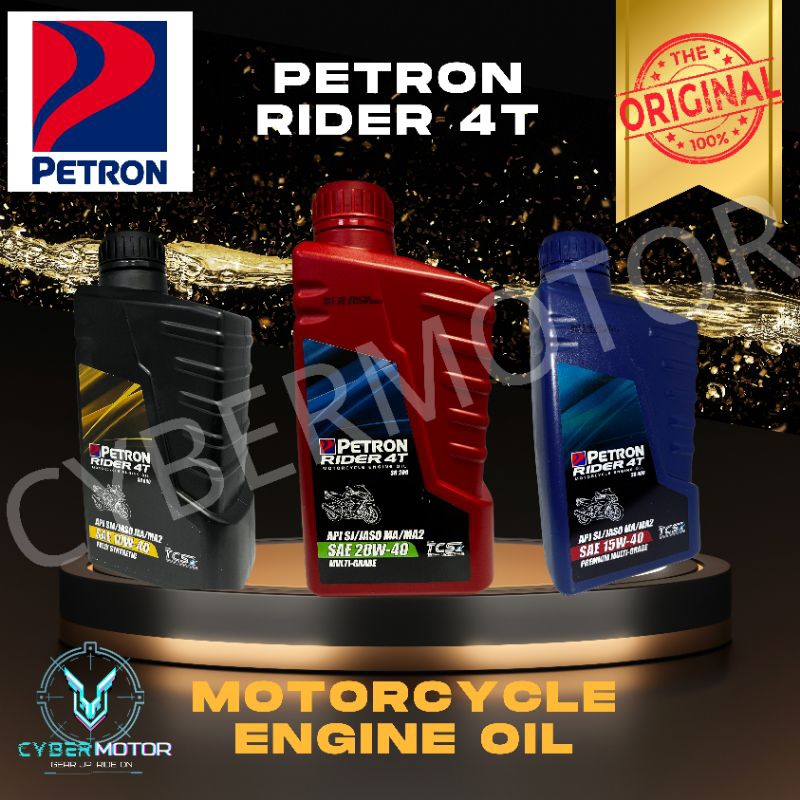 PETRON RIDER 4T SERIES ORIGINAL OIL FULLY SYNTHETIC / MONO GRADE ...