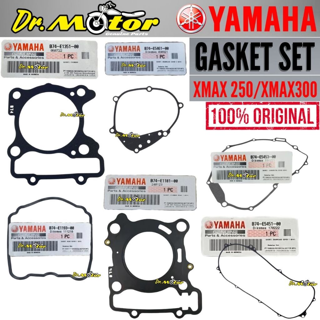 XMAX250 XMAX300 XMAX Gasket Block Head Cylinder Oring Rubber Magnet ...