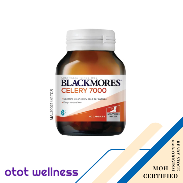 BLACKMORES CELERY 7000 [JOINT PAIN/GOUT/SAKIT LUTUT] 60 CAPSULES ...