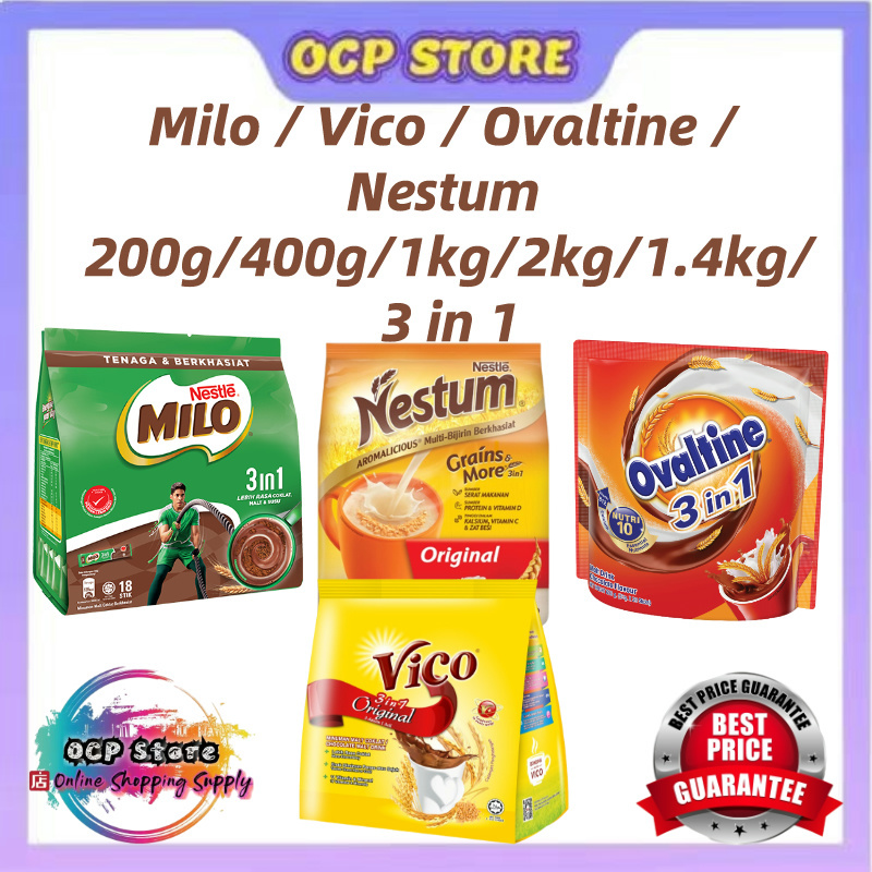(FREE SHIPPING NO SBH/SRW)Nestle MILO Activ-Go Chocolate Malt Powder ...