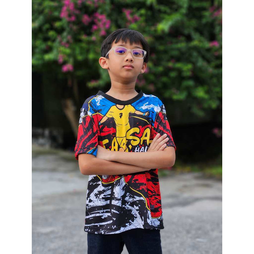 FH7 Official Round Neck Microfibre - Kids ABSTRAK | Shopee Malaysia