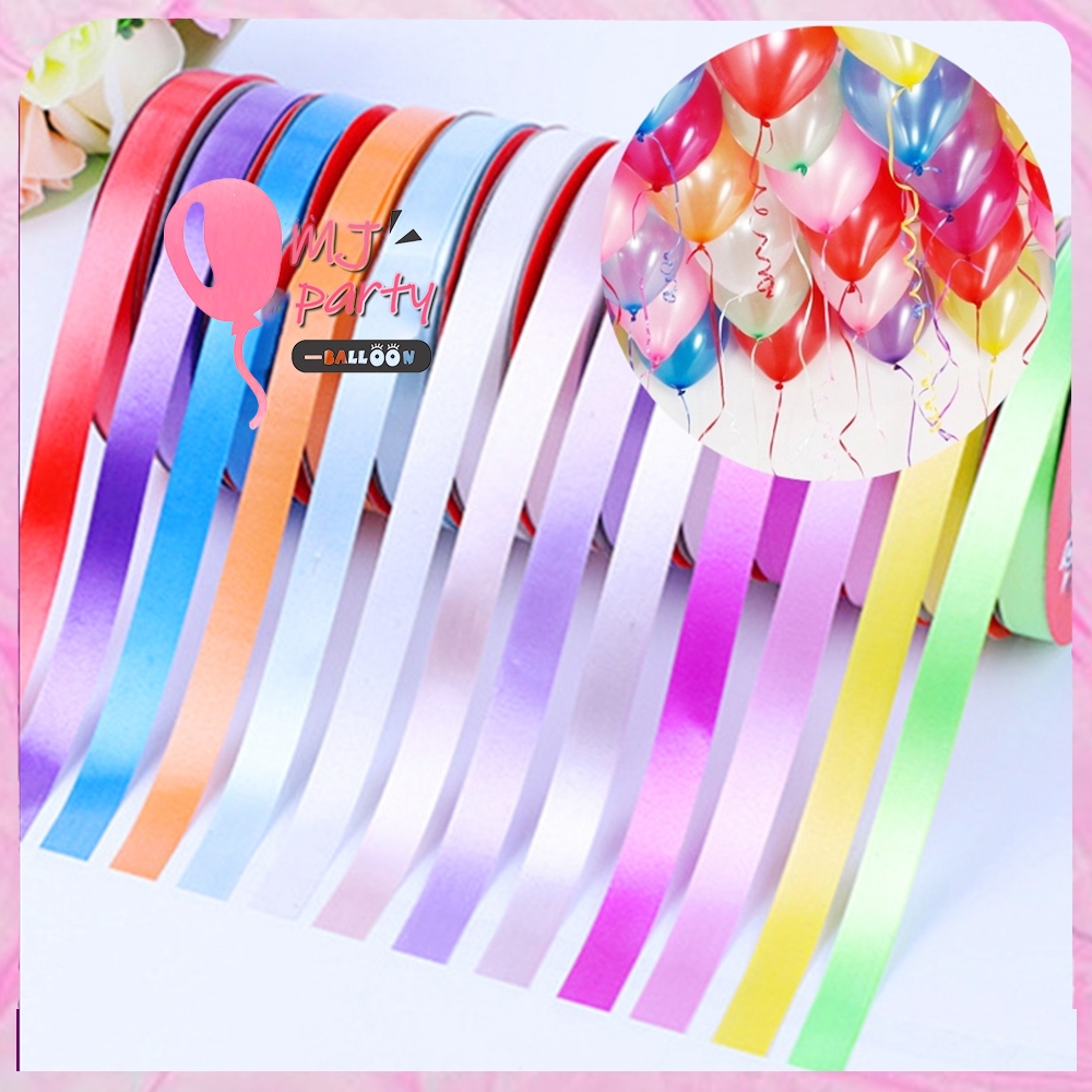 10M Foil Aluminum Latex Balloon Ribbon Multicolor Strings Riben Hiasan ...