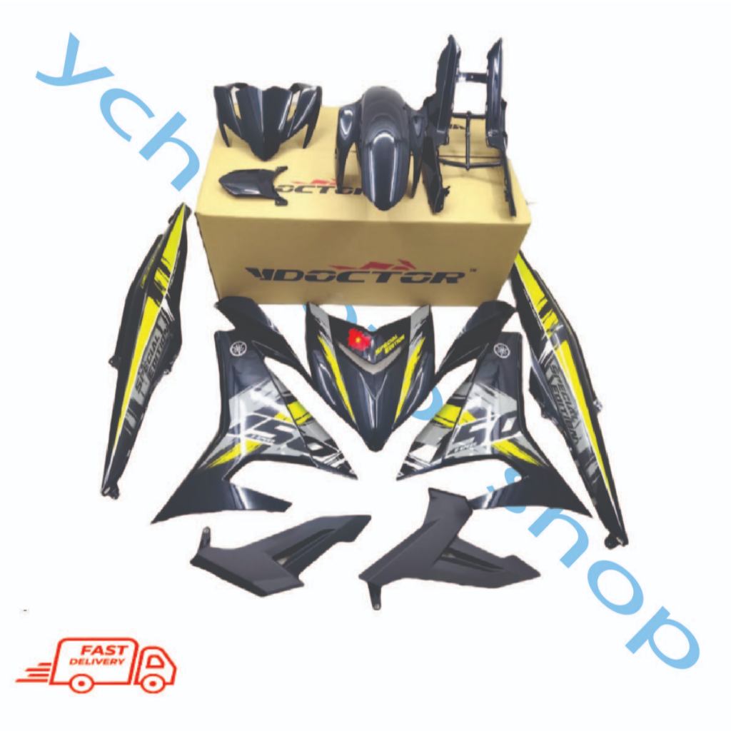 YAMAHA Y15 Y15ZR V2 Y15 V2 Y15 ZR V2 DOCTOR SP YELLOW VIETNAM EDITION COVER SET STICKER TANAM ...