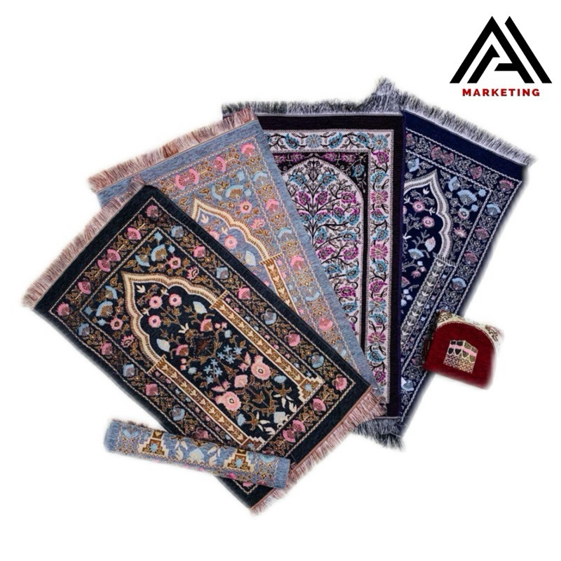 Sejadah Muka Panjang Marhaba With Box Size (35 x 65 cm) Set Sejadah ...