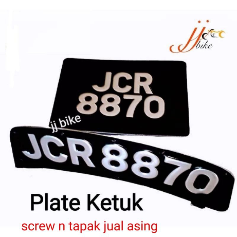 NUMBER PLATE MOTOR PLAT KETUK sticker/NUMBER PLATE KETUK sticker PLATE ...