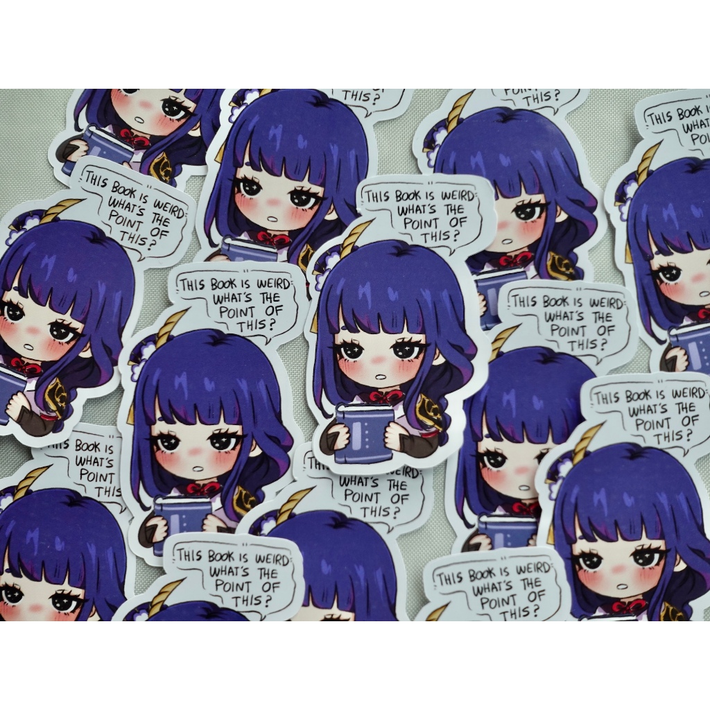 [READY STOCK] Raiden Shogun Individual Sticker I Genshin Impact ...