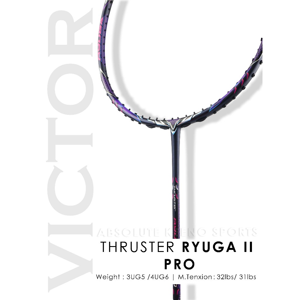 VICTOR Thruster RYUGA II PRO Badminton Racket | Shopee Malaysia