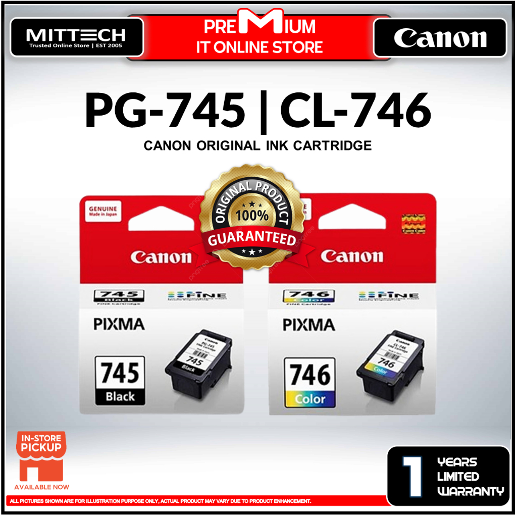 Canon Original Genuine Cartridge PG-745 CL-746 For MG2570 MG3070s ...