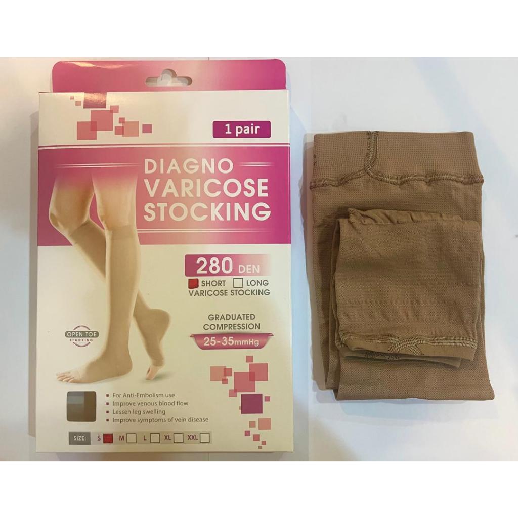 VARICOSE STOCKING (280 DEN-SHORT OPEN TOE)/ COMPRESS STOCKING ...