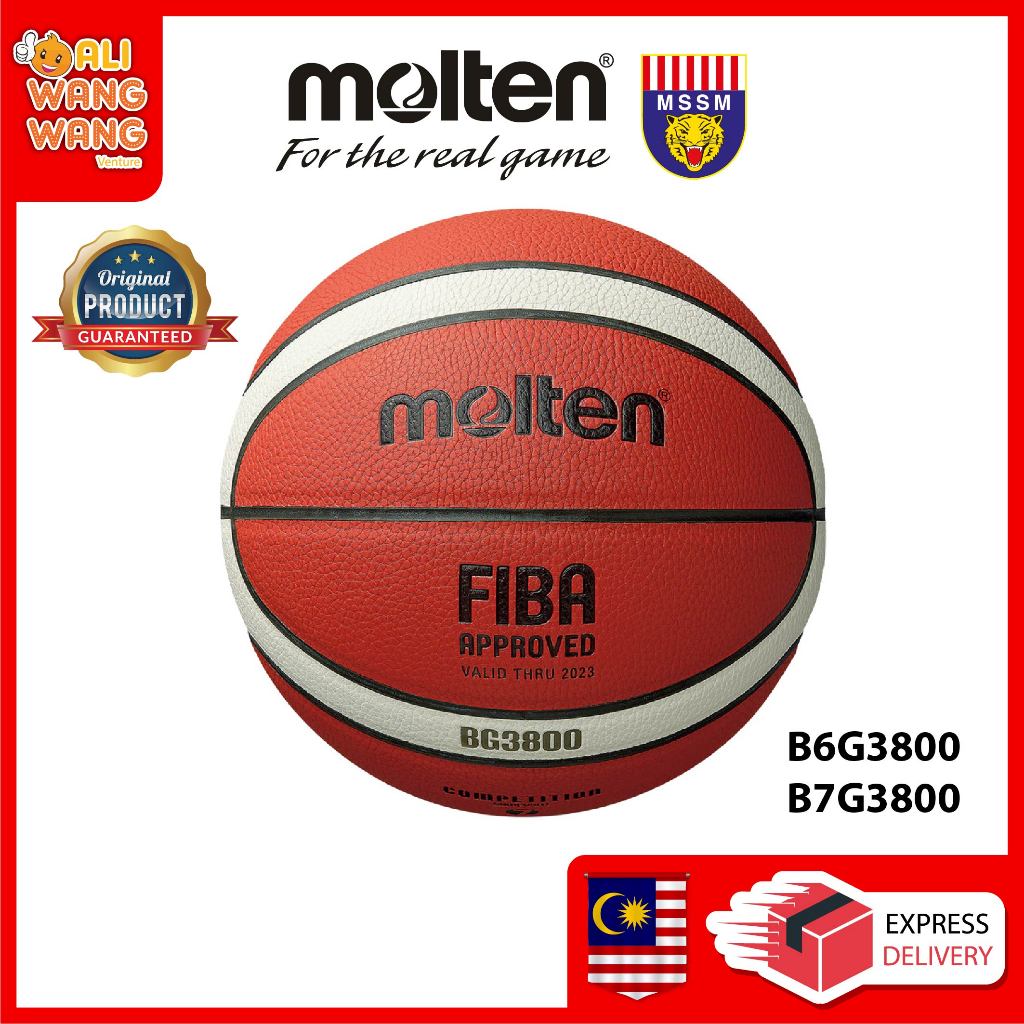 Molten BG3800 Composite Leather Basketball – Size 6 & 7 B6G3800 & B7G3800 (Original) | Shopee ...