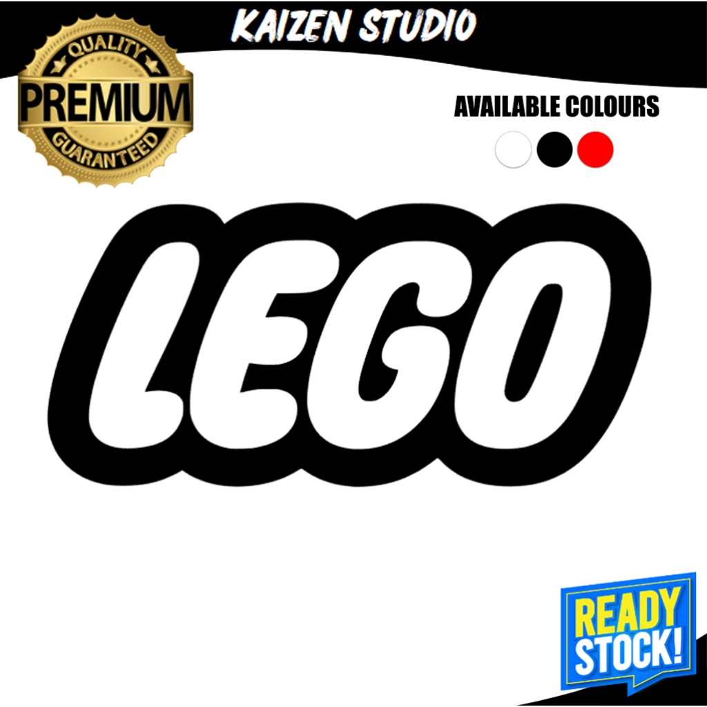 KAIZEN STUDIO Lego Kids Bricks Window Mirror Toys Cutting Vinyl Sticker ...