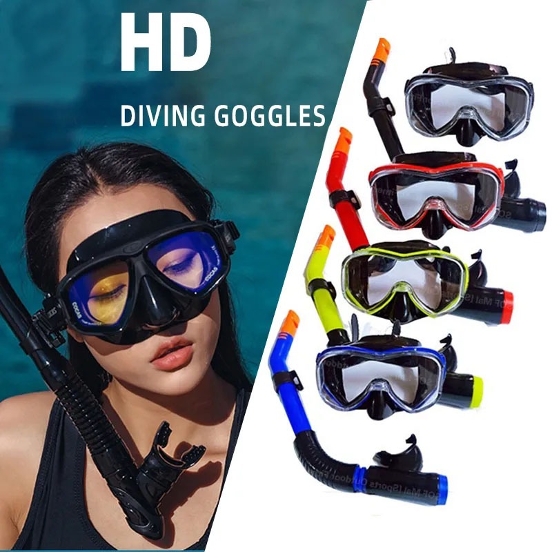 Professional Scuba Diving Masks Snorkeling Set Adult Silicone Skirt ...