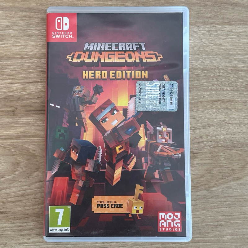NINTENDO SWITCH MINECRAFT DUNGEONS HERO EDITION USED PHYSICAL CARTRIDGE ...