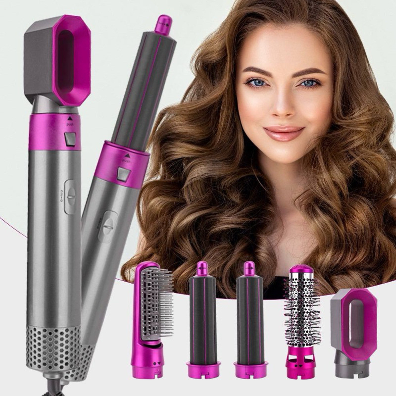 5 IN 1 HAIR STYLING COMPLETE SET pengering rambut pelurus rambut ...