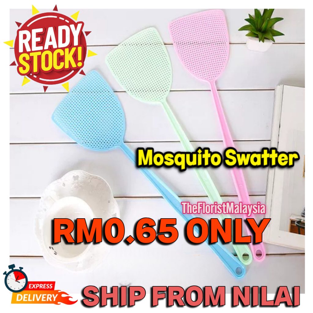 🔥𝑴𝑼𝑹𝑨𝑯 𝑴𝑼𝑹𝑨𝑯🔥 Durable Long Handled Shoot Mosquito Fly Hit Slap Swatter ...