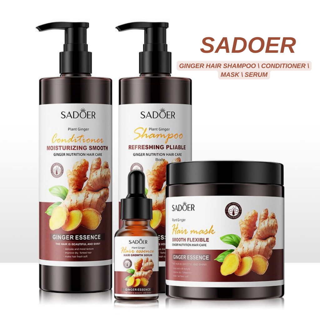 SADOER GINGER HAIR SHAMPOO / CONDITIONER / MASK / SERUM | Shopee Malaysia